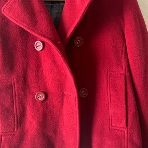 Express | Jackets & Coats | Express Design Studio Red Cashmere Blend ...